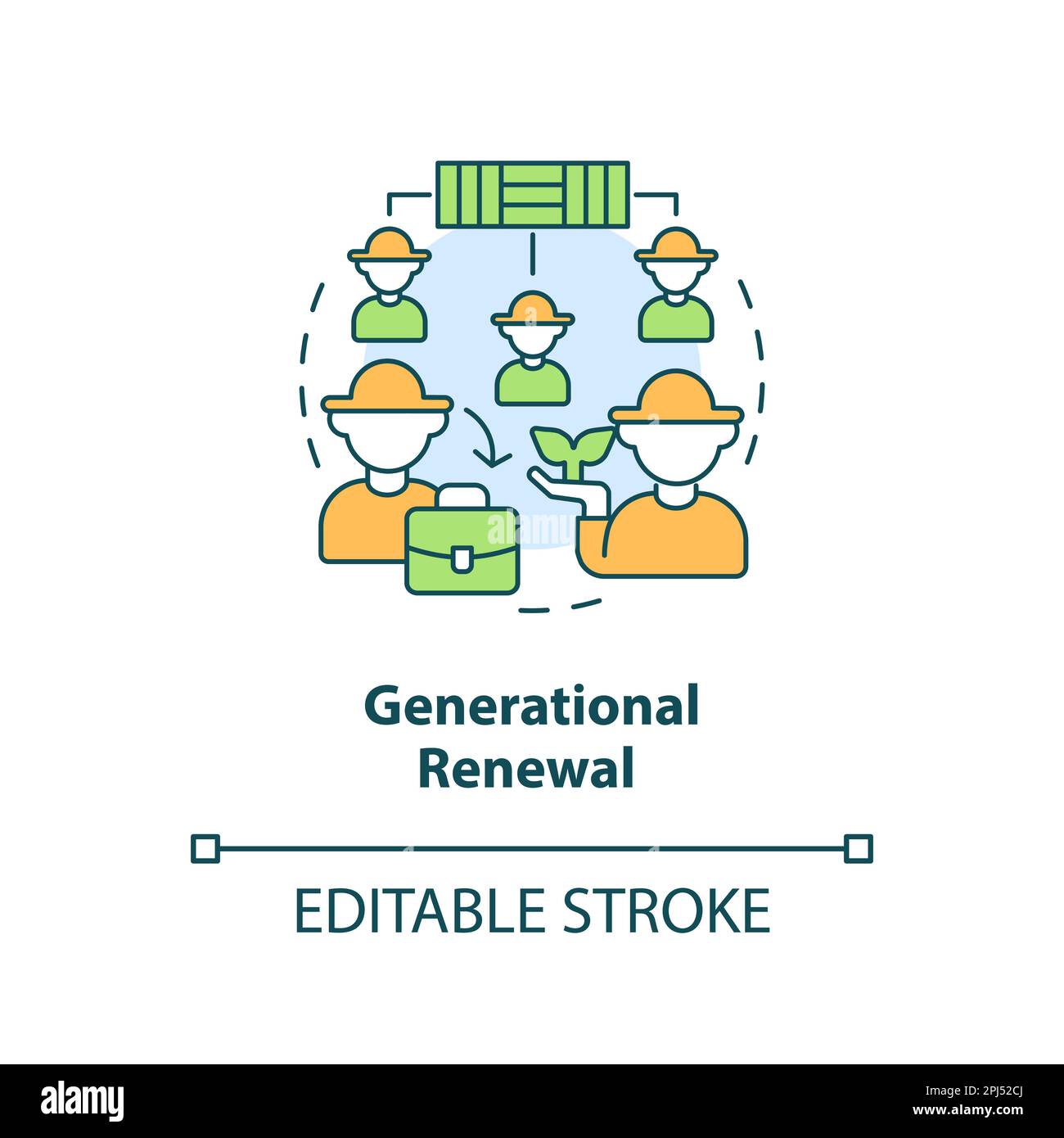 Generational renewal concept icon Stock Vector Image & Art - Alamy