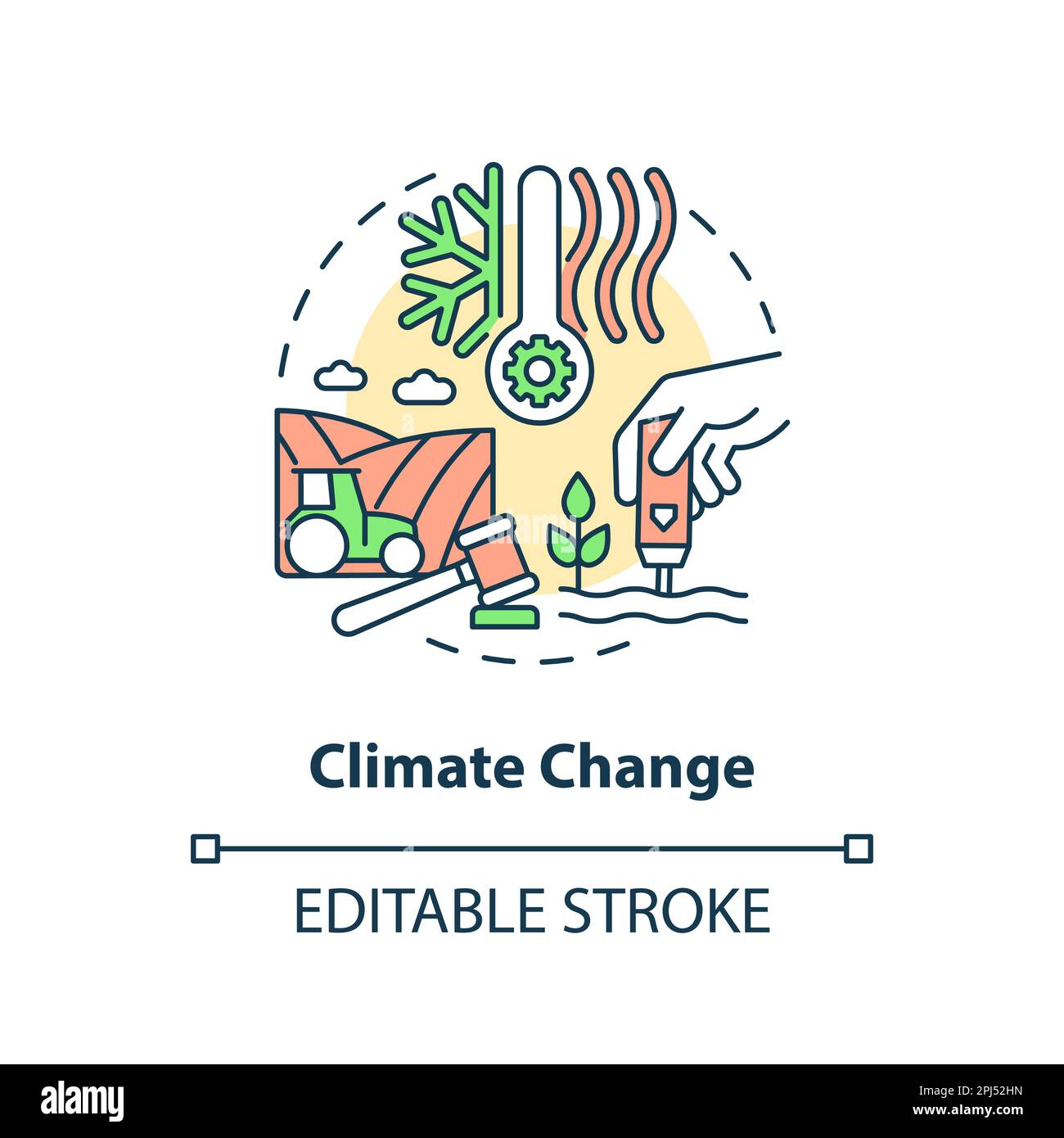 Climate change concept icon Stock Vector Image & Art - Alamy