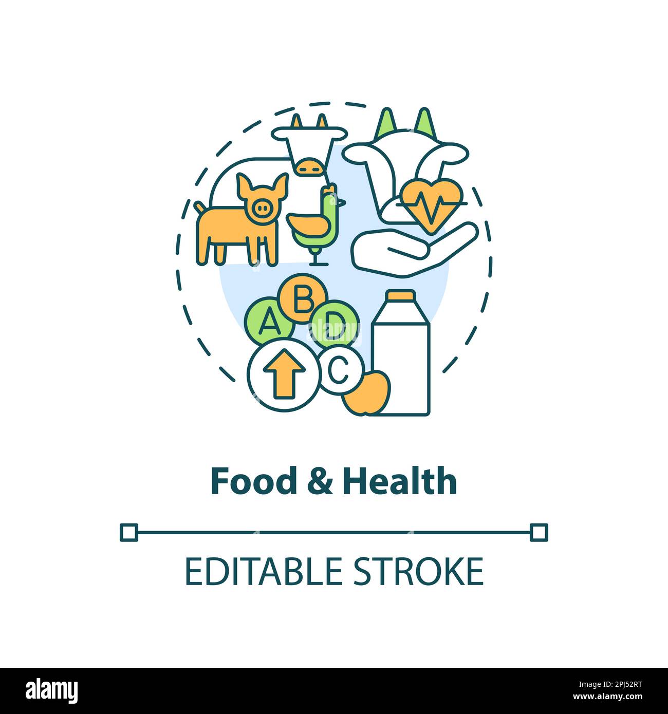 Food and health concept icon Stock Vector Image & Art - Alamy