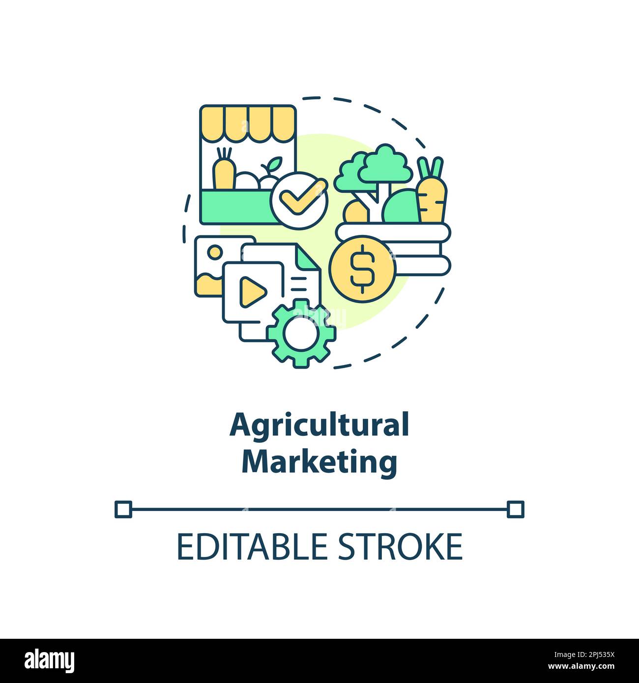 Agricultural marketing concept icon Stock Vector Image & Art - Alamy