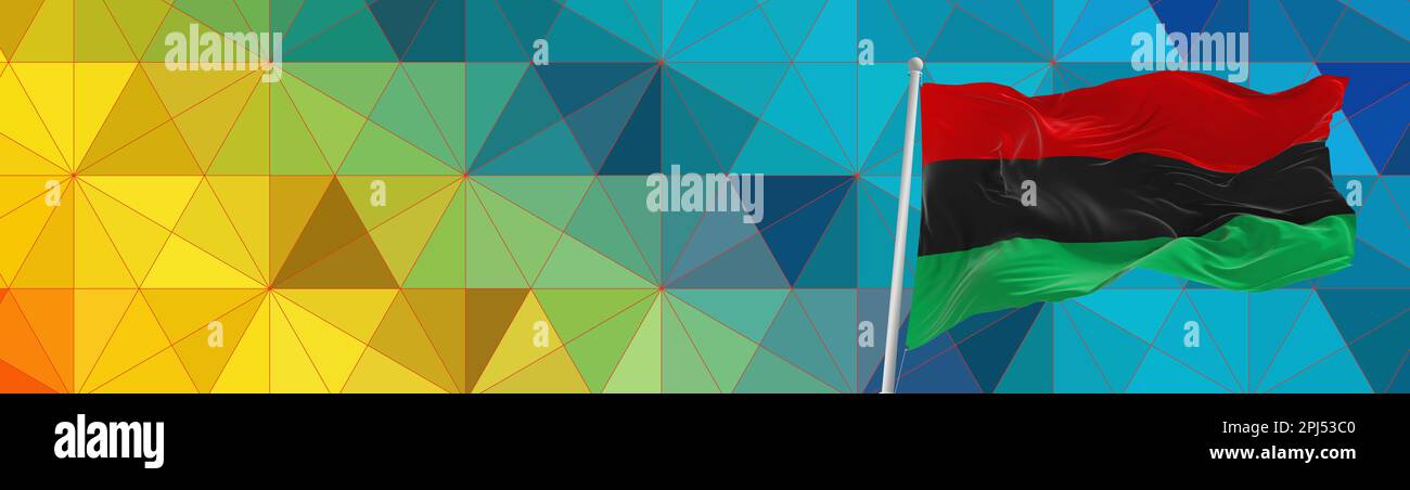 Pan-African flag. Black history month Celebrated annually in February ...