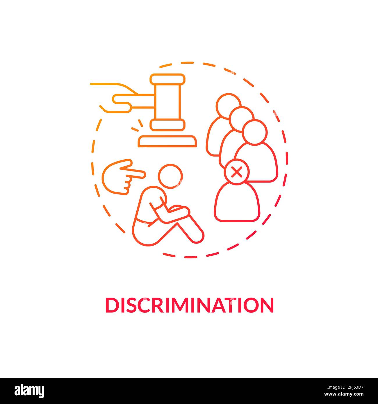 Discrimination image Stock Vector Images - Alamy