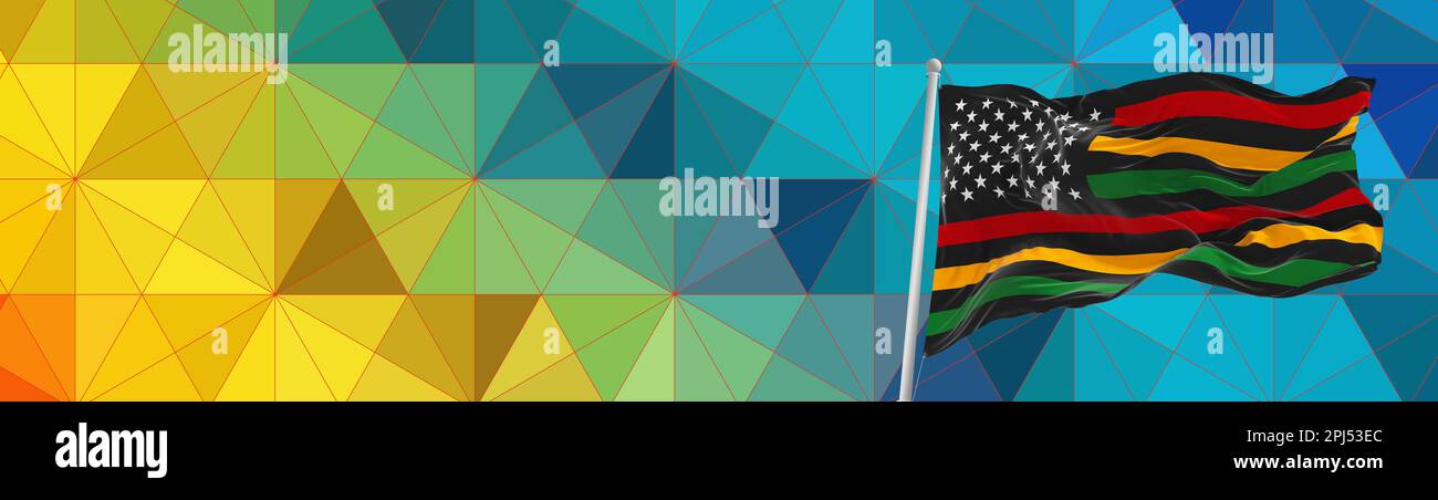 Pan-African flag. Black history month Celebrated annually in February ...