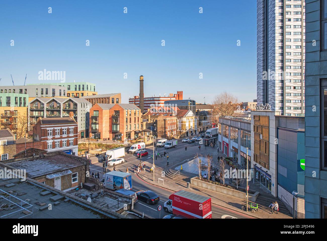 Elevated photo of Wandsworth Southside and The Ram Quarter Development ...