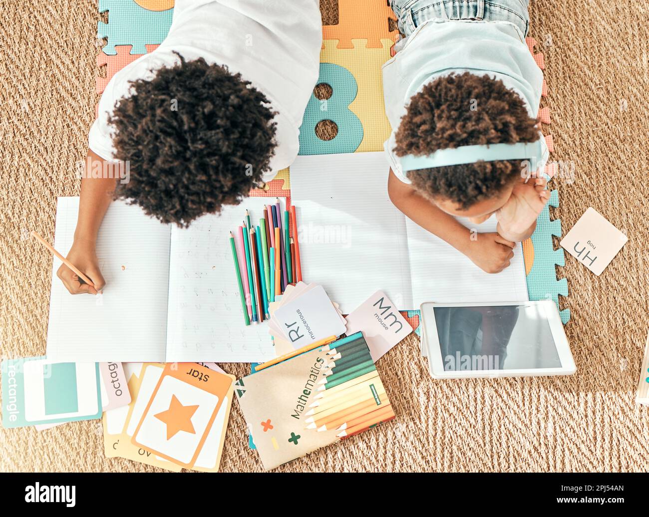 Kids, home education an online knowledge app with children doing ...