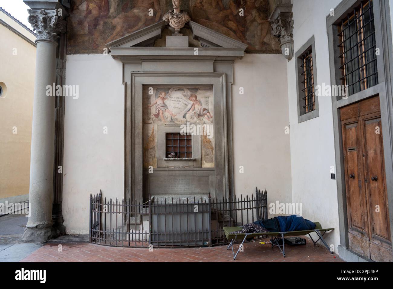 The ruota at Ospedale degli Innocenti, Florence, where babies could be ...