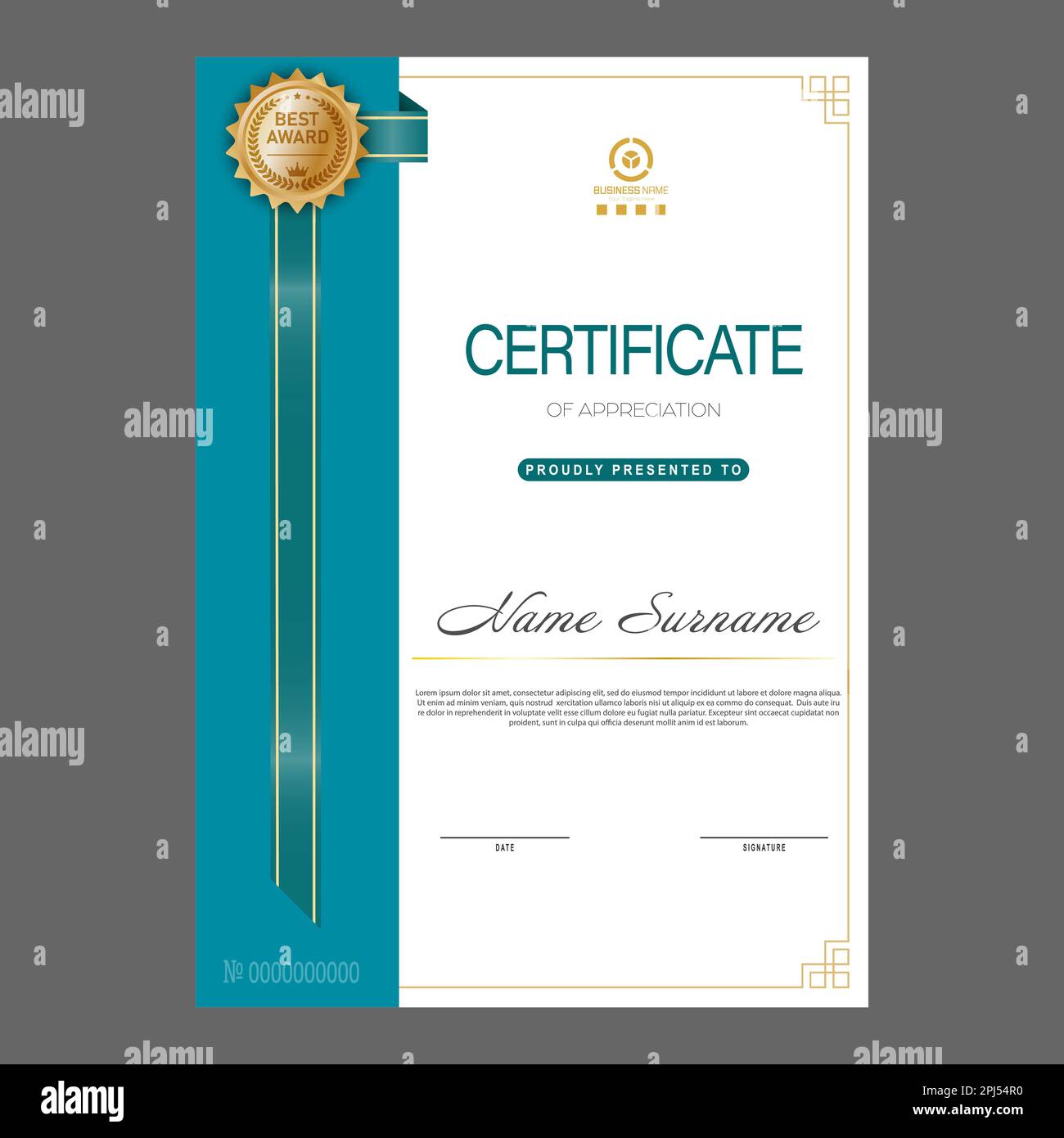 Certificate. The layout of the certificate of recognition of education ...