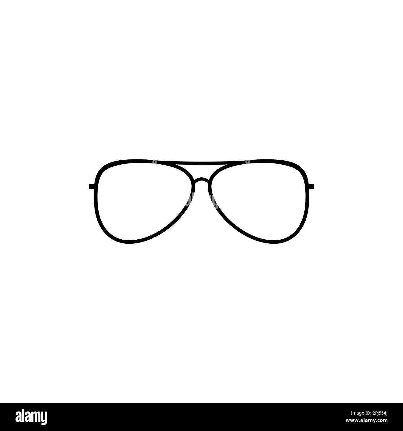 Optical Glasses With Black Frames Stock Vector Image And Art Alamy