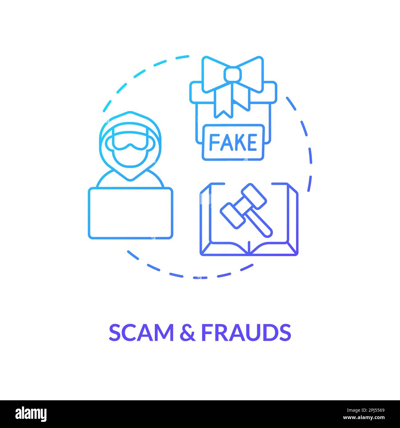 Fake blue round flat Stock Vector Images - Alamy