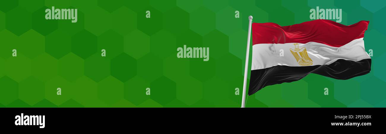 Large flag of Egypt waving in the wind Stock Photo - Alamy