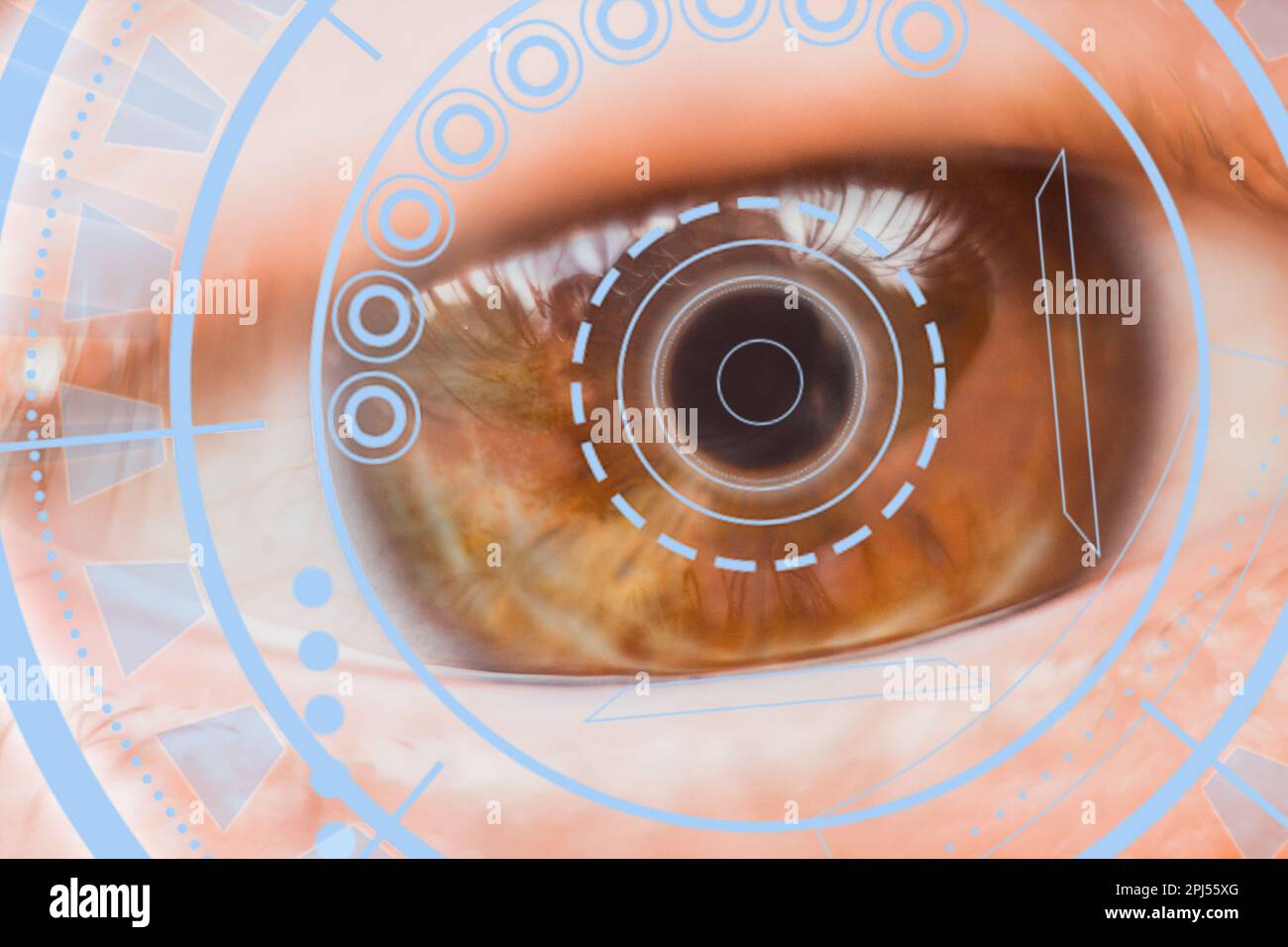 Eyelid with blood vessels veins hi-res stock photography and images - Alamy