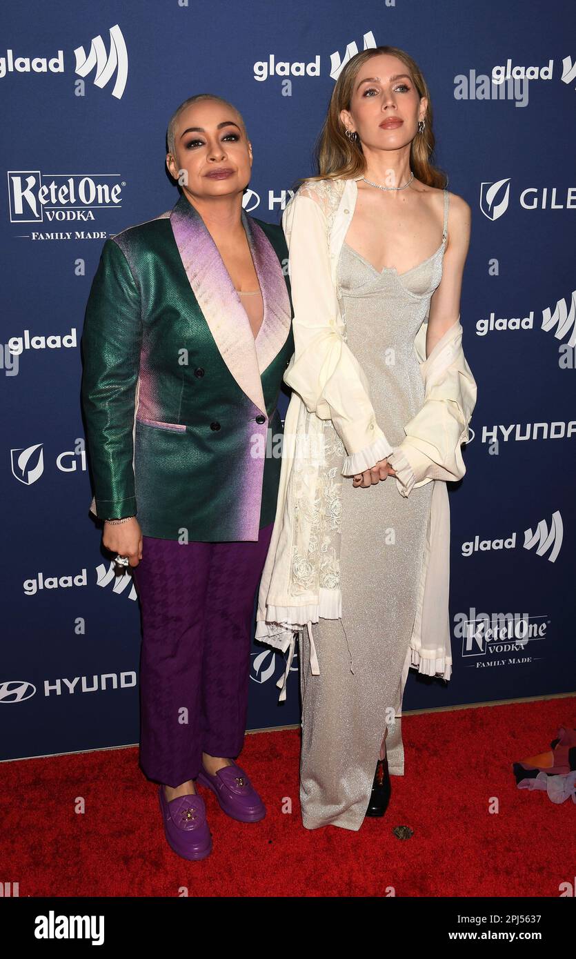 BEVERLY HILLS, CALIFORNIA - MARCH 30: (L-R) Raven-Symoné and Miranda ...