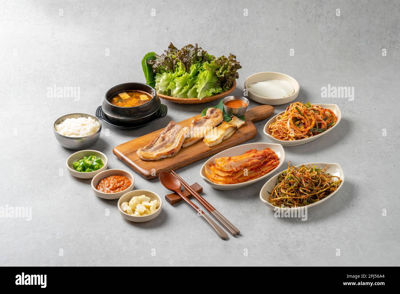 Refrigerated Pork Belly Grill Set Stock Photo - Alamy