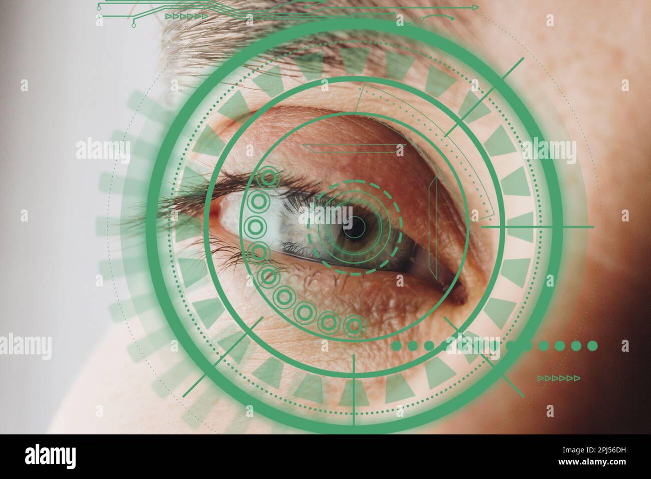 Man red eyes staring at computer hi-res stock photography and images ...