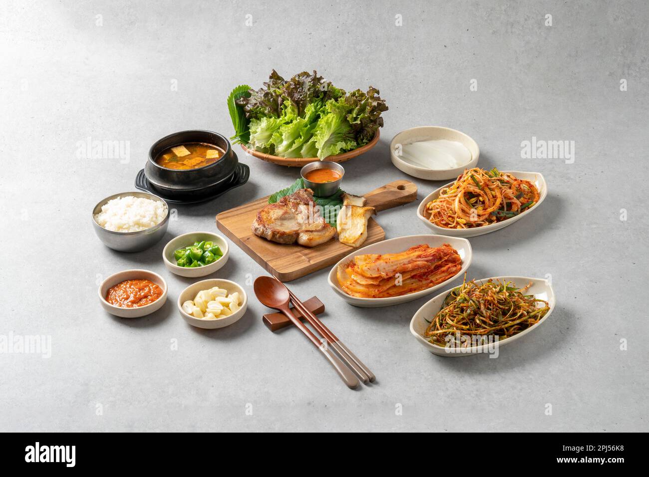 Refrigerated Pork Neck Grilled Set Stock Photo - Alamy