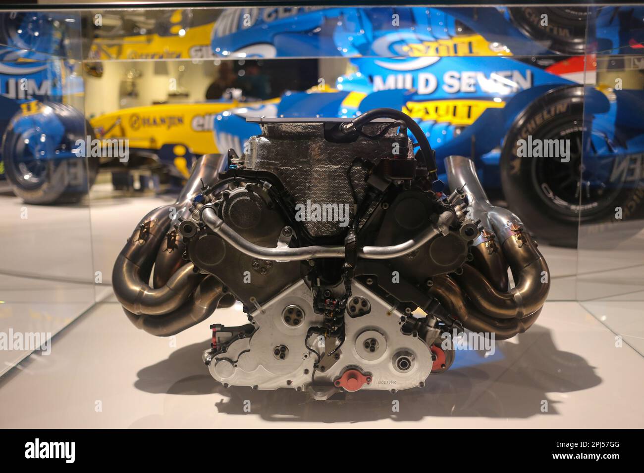 Cayes, Spain. 30th Mar, 2023. One of the Renault engines that achieved ...