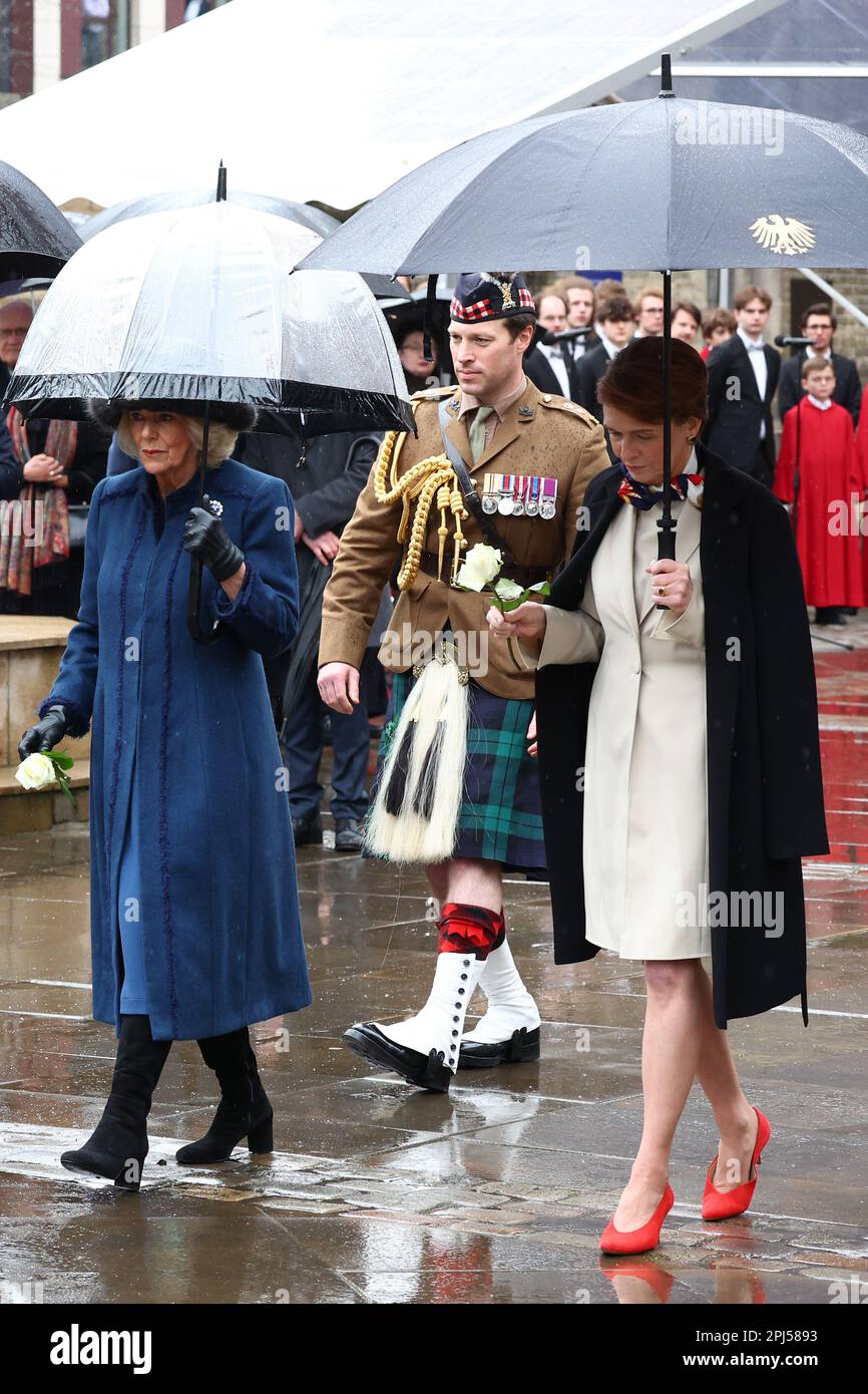 Hamburg, Germany. 31st Mar, 2023. The British royal wife Camilla (l ...