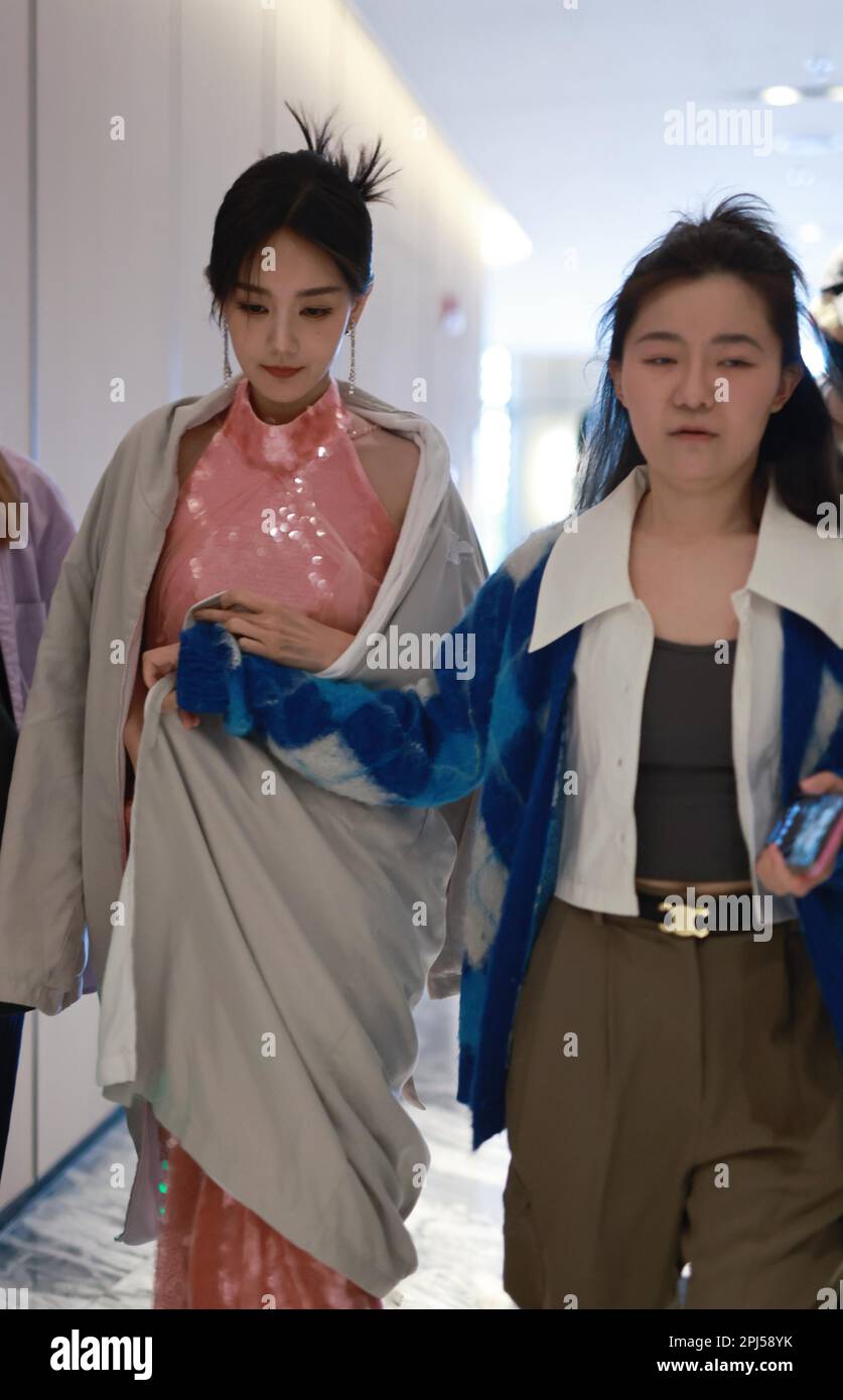 Chinese actress and singer Li Yitong appeared in Shanghai, China. 30th ...