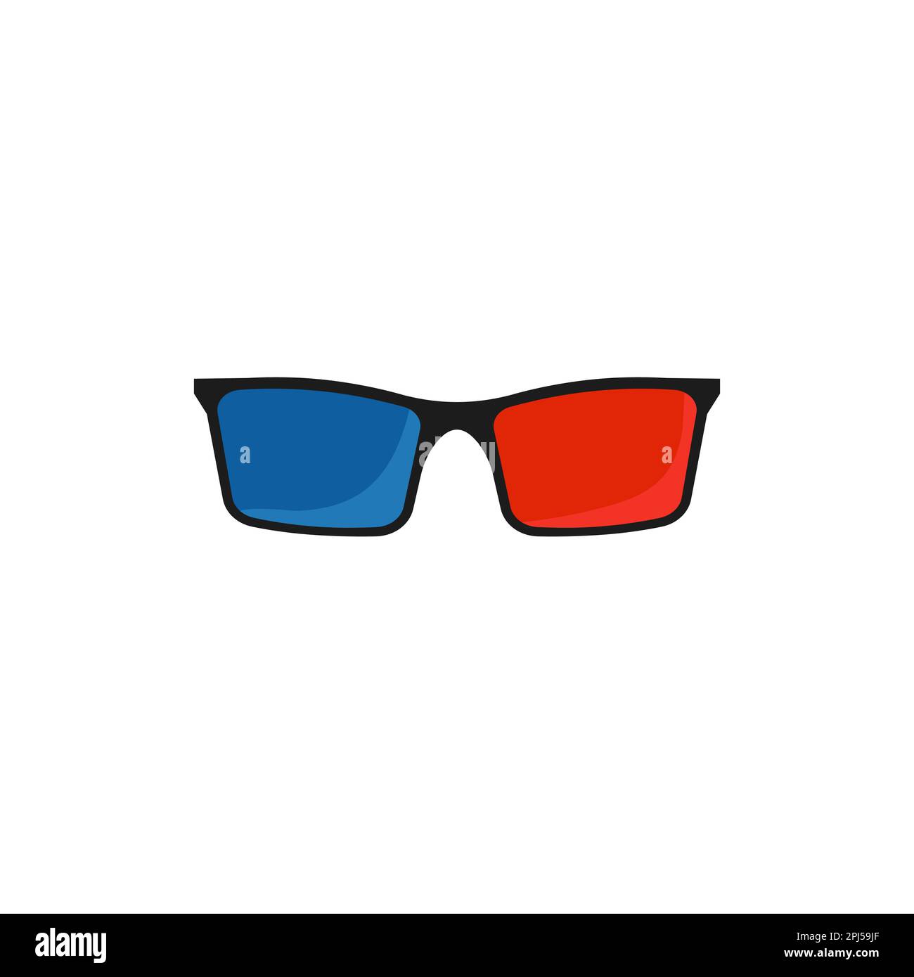 Glasses for viewing 3d video. Plastic cinema accessory Stock Vector ... Glasses for viewing 3d video. Plastic cinema accessory Stock Vector ...
