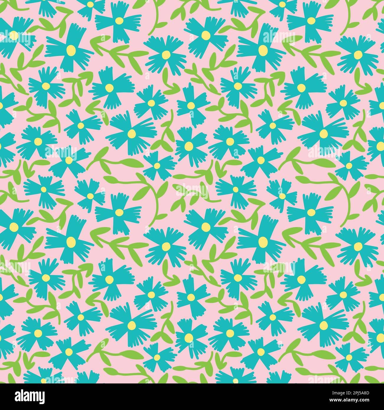 Vector corn flower seamless pattern Stock Vector Image & Art - Alamy