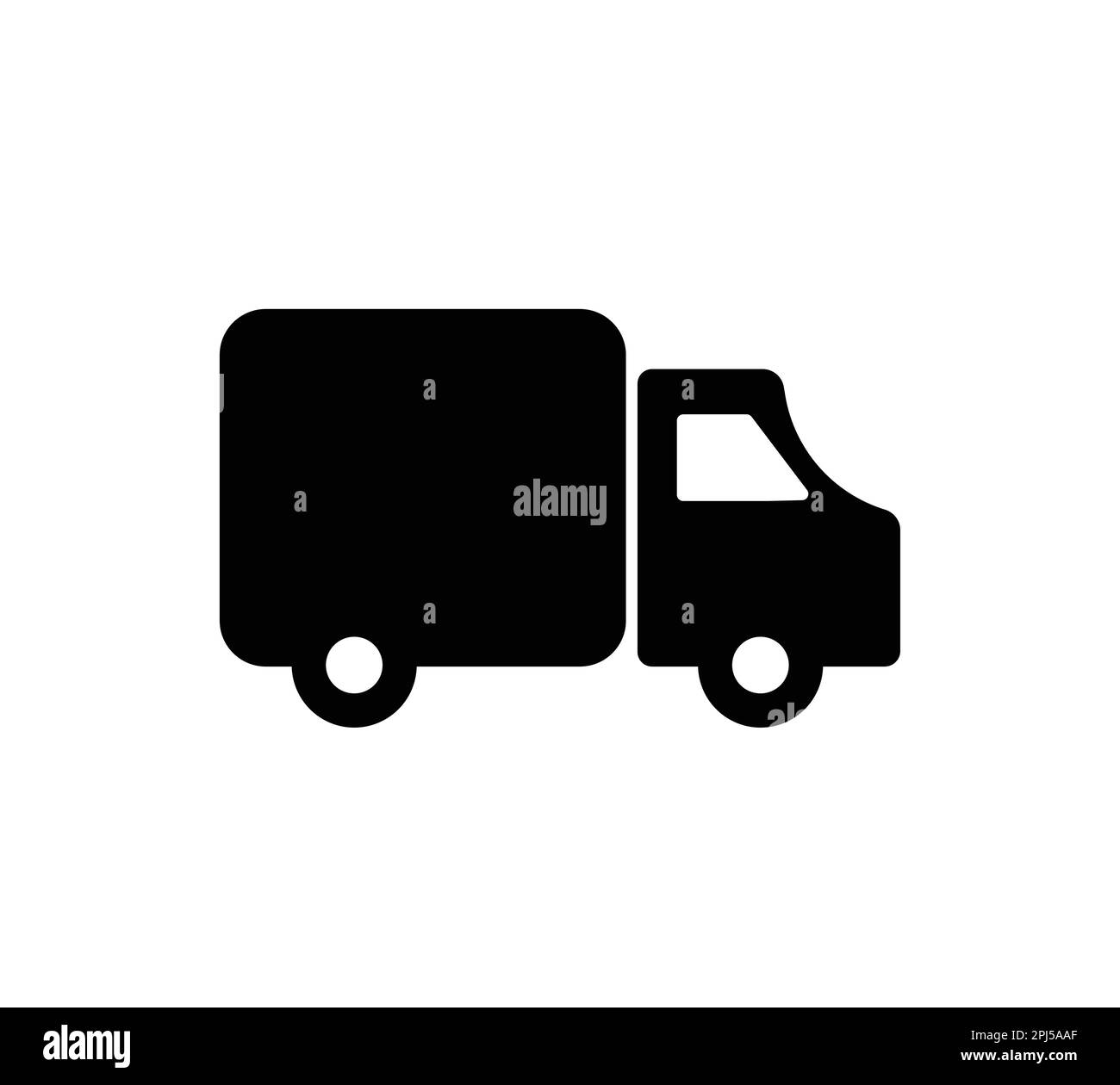 Delivery truck lorry Black and White Stock Photos & Images - Alamy