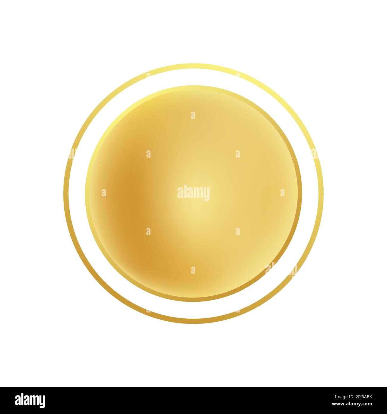 Golden round button with gradient Stock Vector Image & Art - Alamy