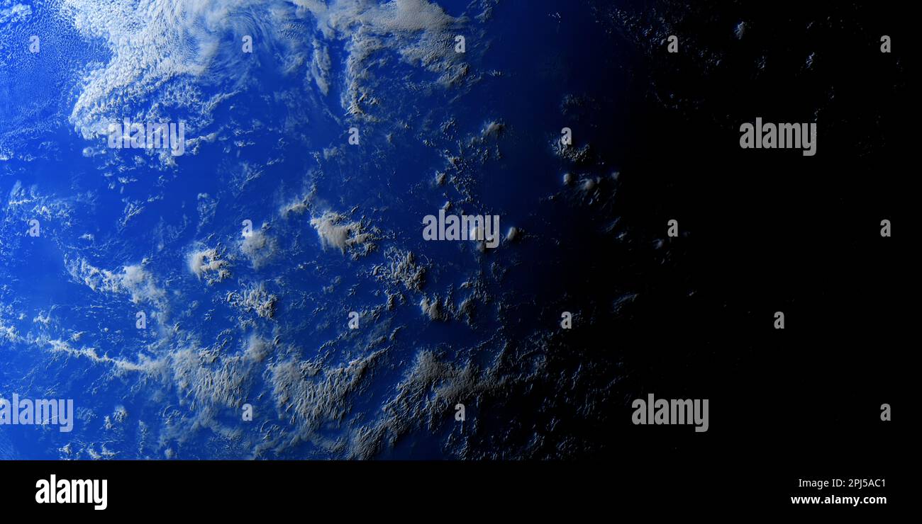 Clouds and surface in habitable hypothetical exoplanet Toi 700 D Stock ...