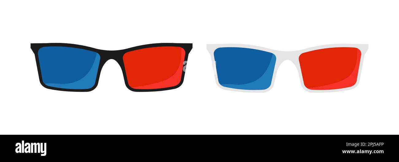 Red and blue lenses Stock Vector Images - Alamy