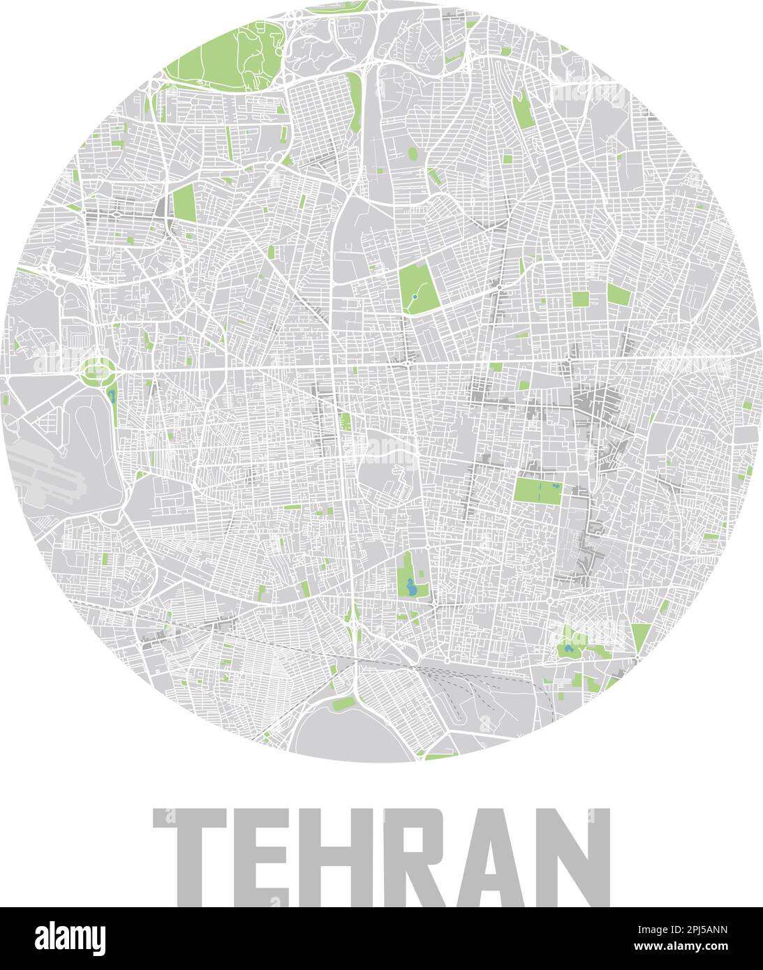 Tehran city map hi-res stock photography and images - Alamy
