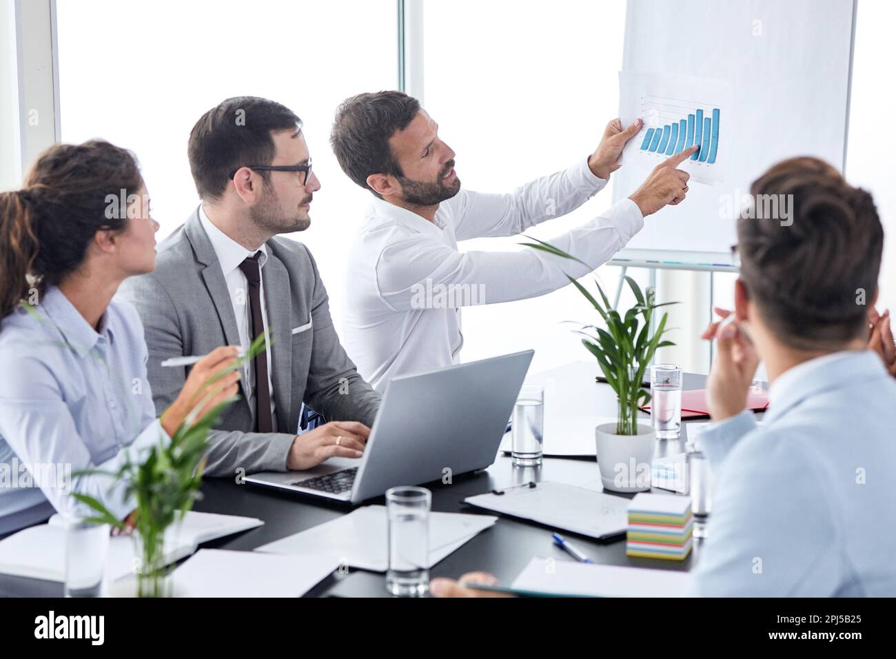 business senior businessman meeting office conference team teamwork ...