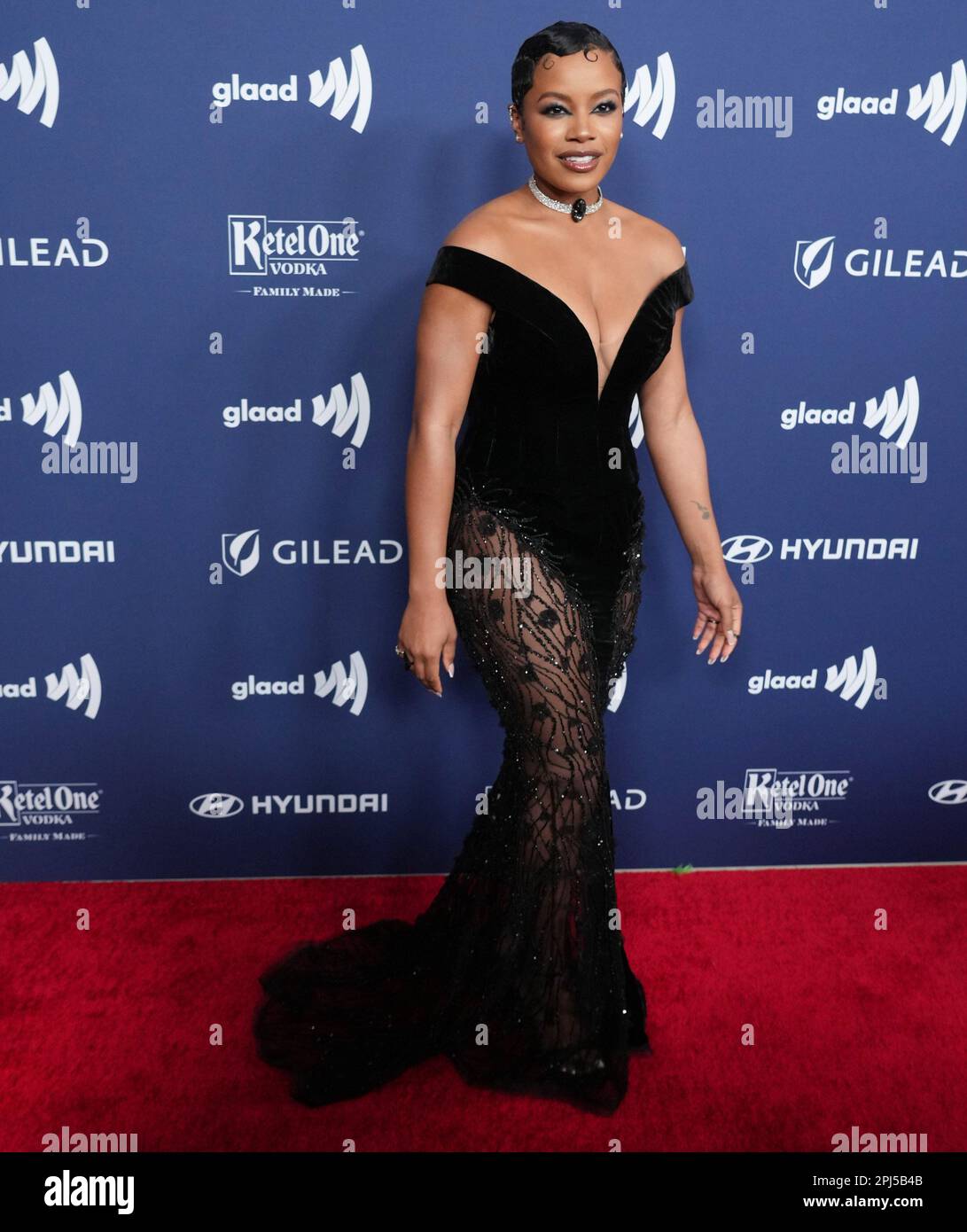 Chante Adams arrives at the 34th Annual GLAAD Media Awards held at the ...