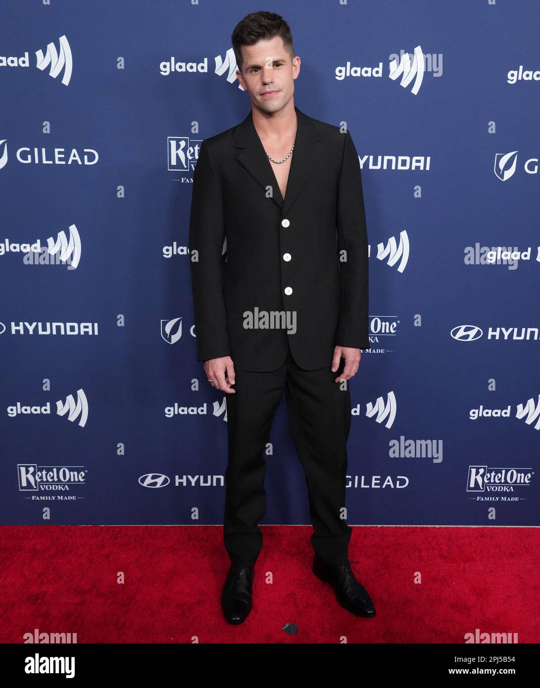 Charlie Carver arrives at the 34th Annual GLAAD Media Awards held at ...