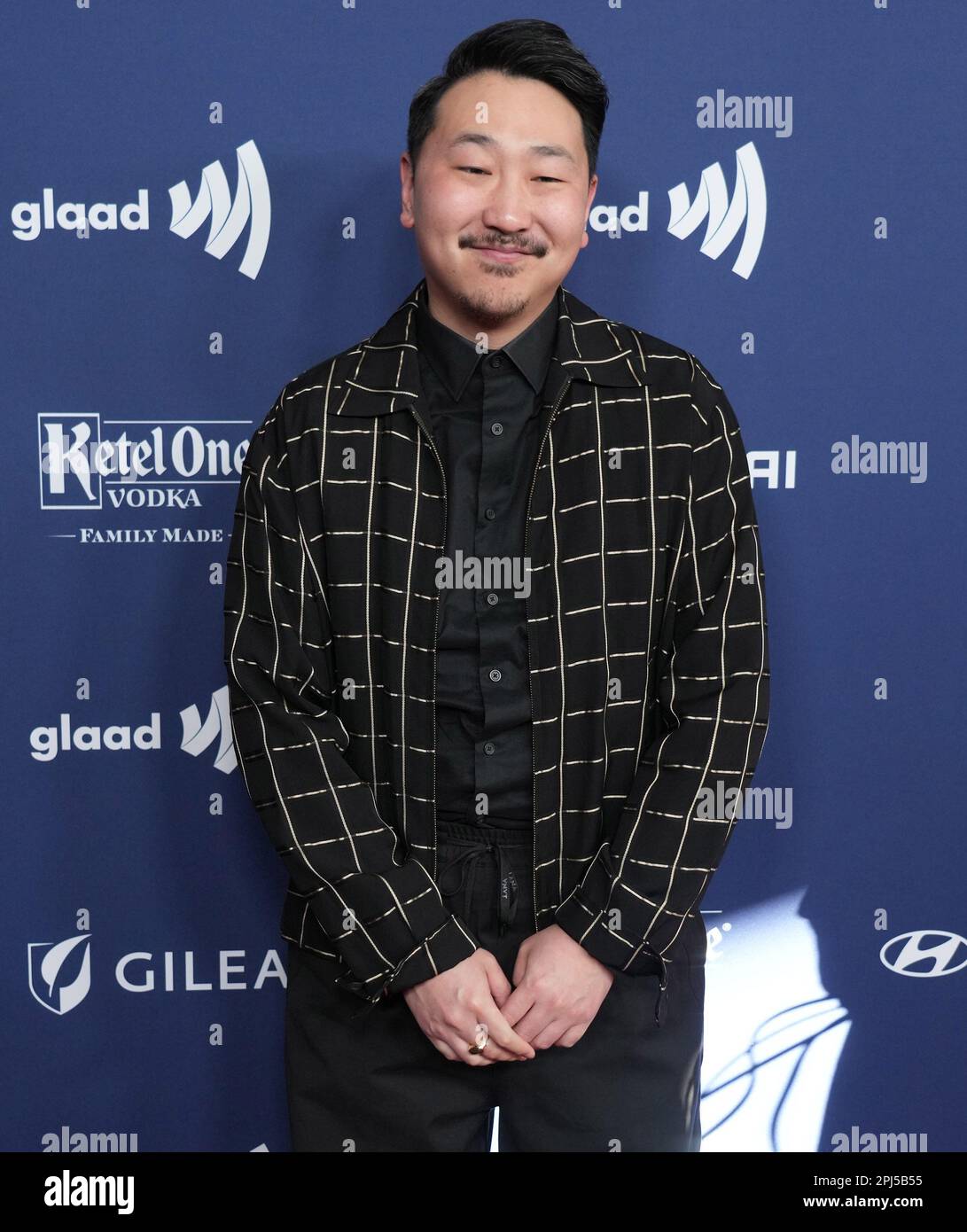 Andrew Ahn arrives at the 34th Annual GLAAD Media Awards held at the ...