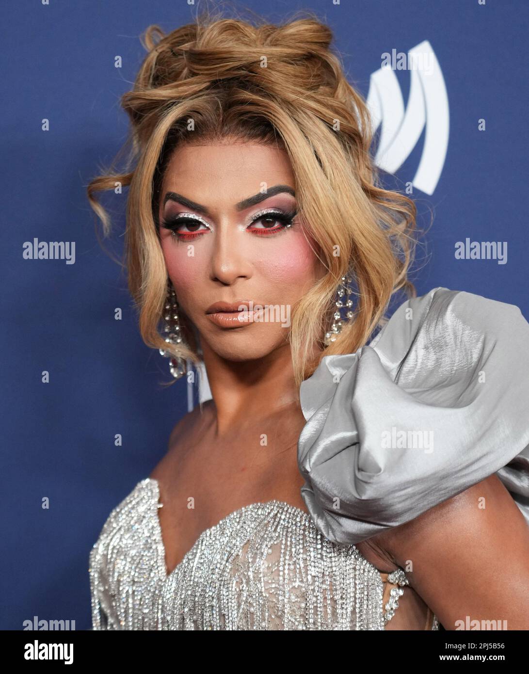 Shangela arrives at the 34th Annual GLAAD Media Awards held at the ...