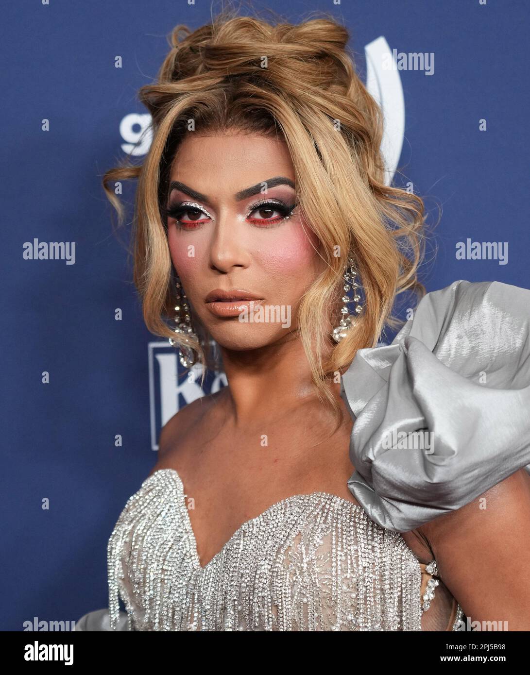Shangela arrives at the 34th Annual GLAAD Media Awards held at the ...