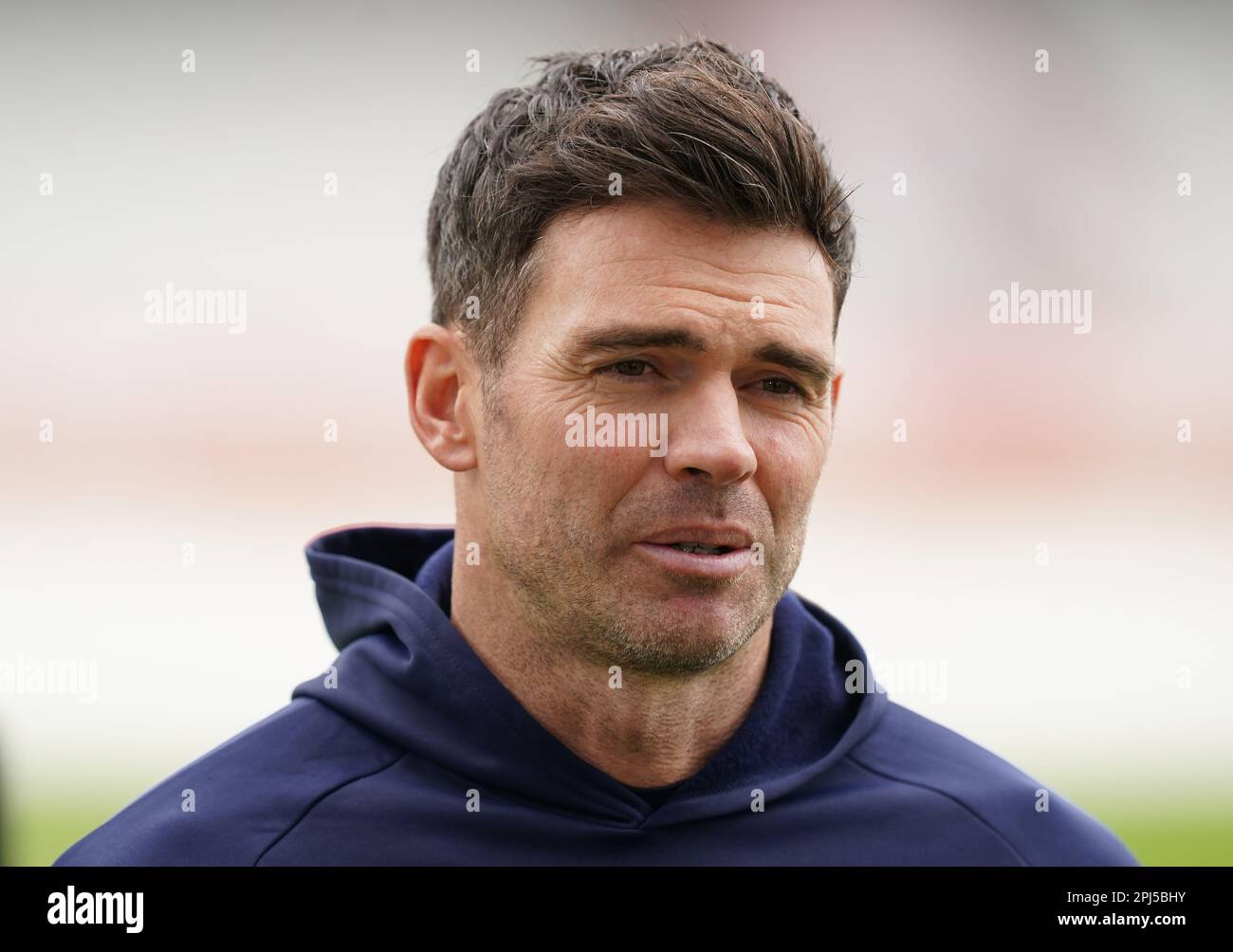 Lancashire's James Anderson during the media day at Old Trafford ...