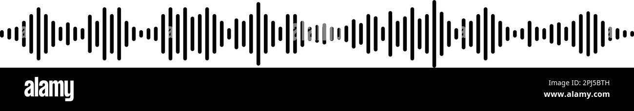 Frequency audio waveform icon symbol. Flat Vector illustration Stock ...