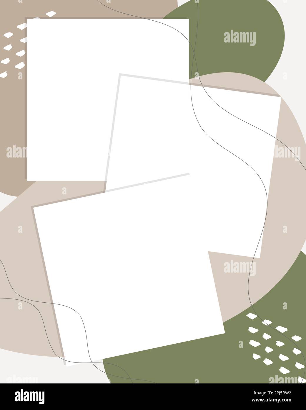 Template abstract boho style photobook social stories layout, banner ...