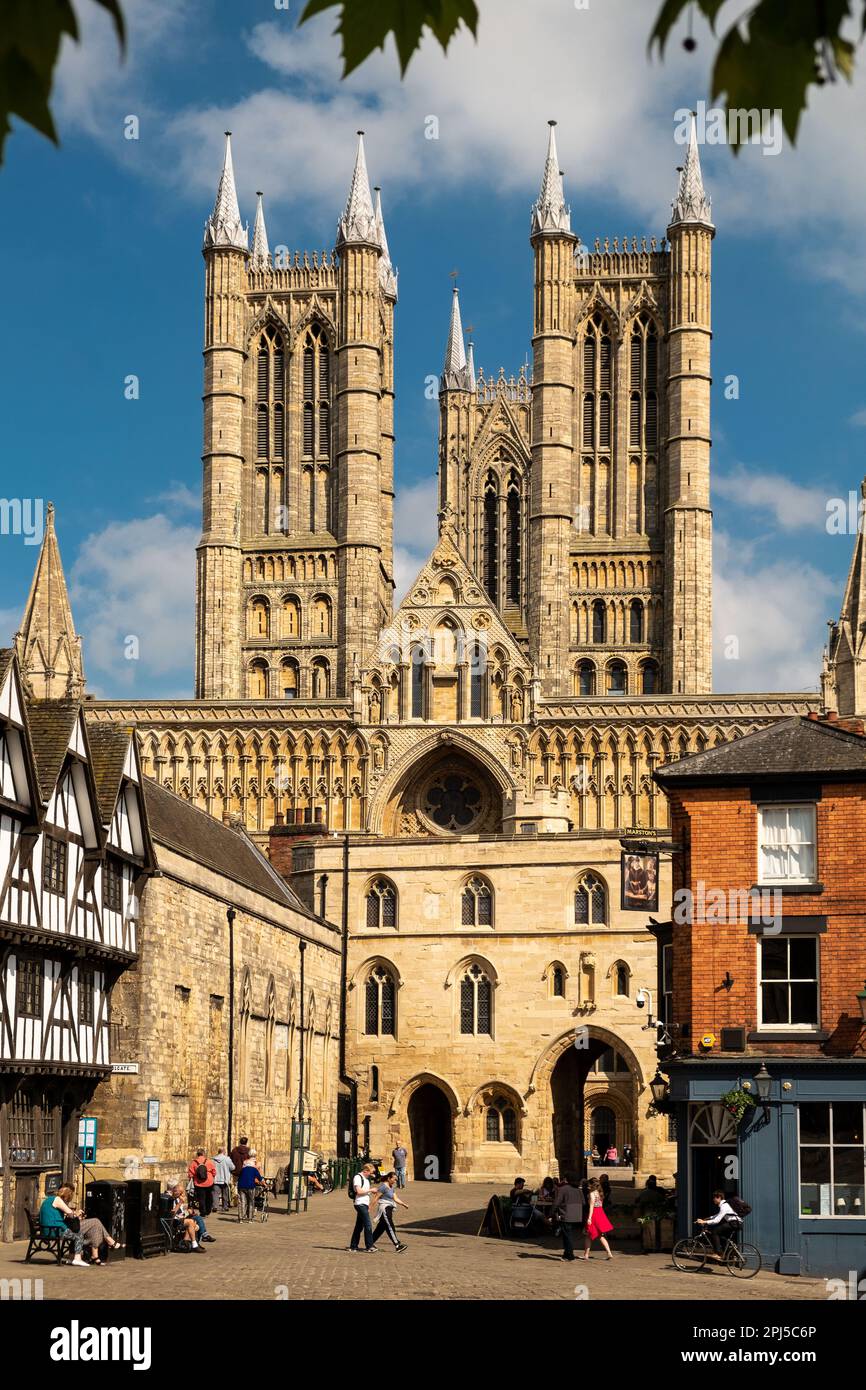 Lincoln Cathedral and Exchequer Gate, England, UK Stock Photo - Alamy
