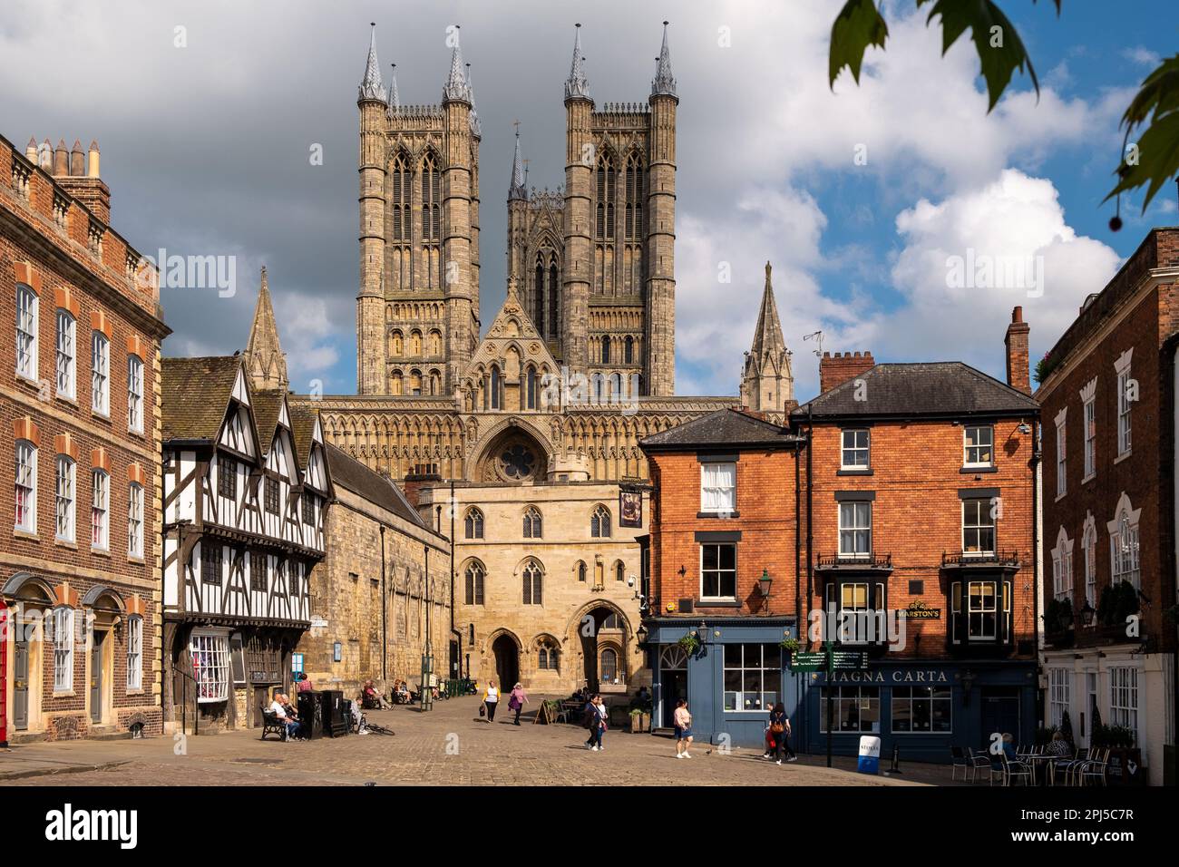 Lincoln Cathedral and Exchequer Gate, England, UK Stock Photo - Alamy