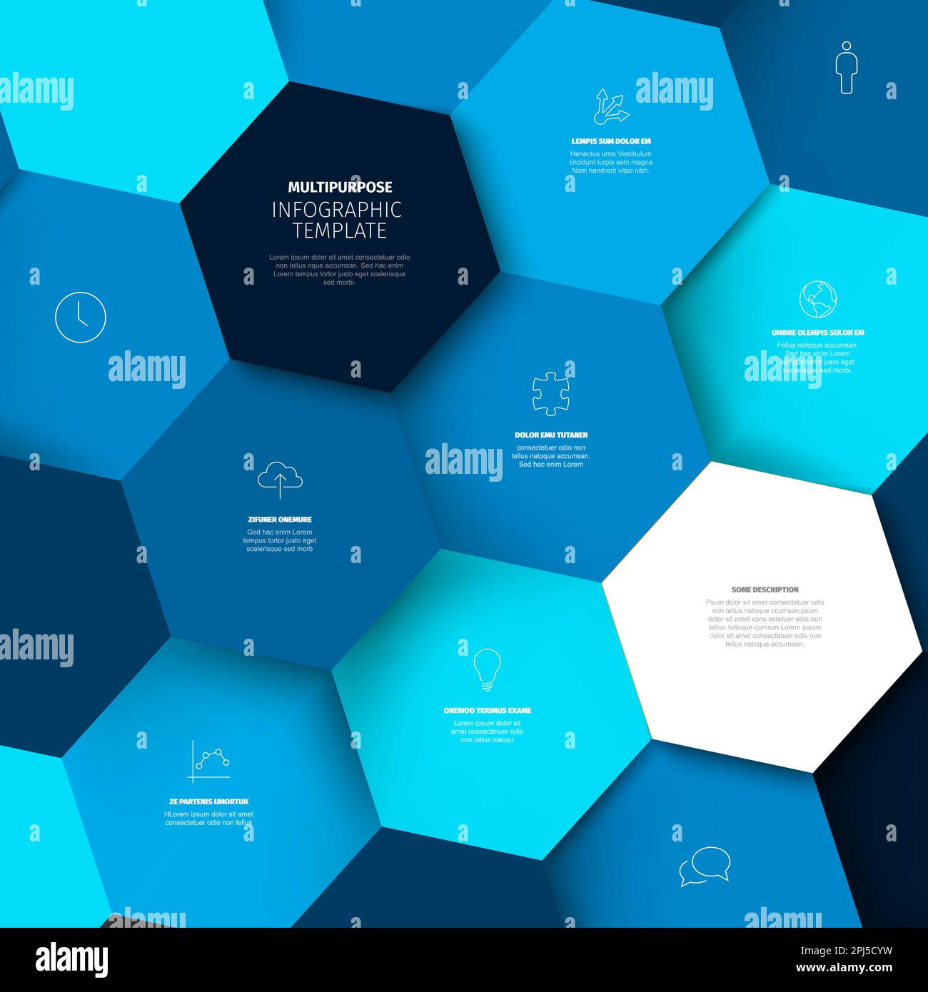 Vector Minimalist blue infographic report template with blue shades ... Vector Minimalist blue infographic report template with blue shades ...