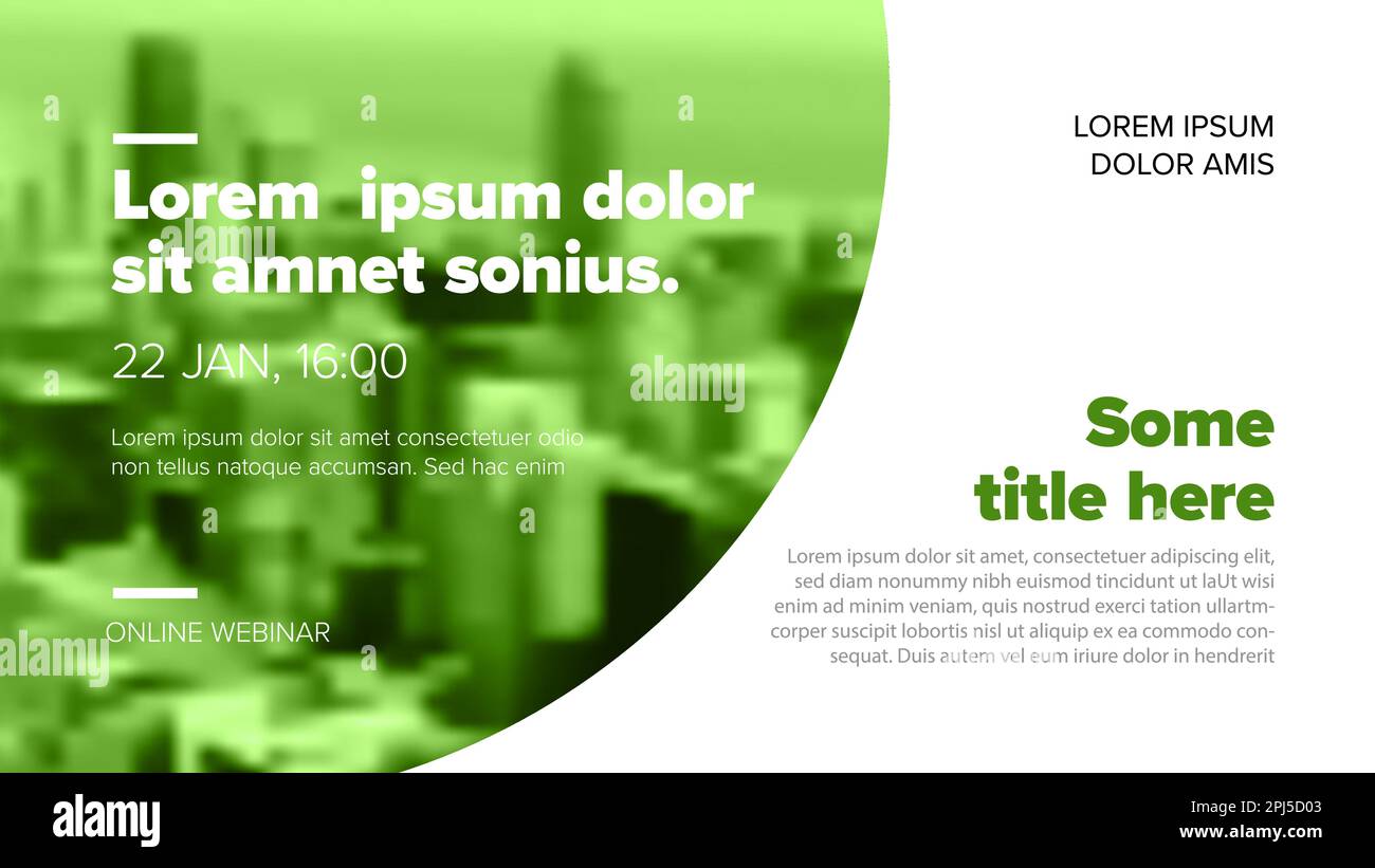 Facebook event cover template for online webinar with photo ...