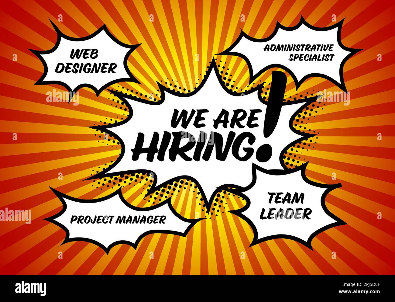 We are hiring minimalistic red yellow flyertemplate - looking for new ...