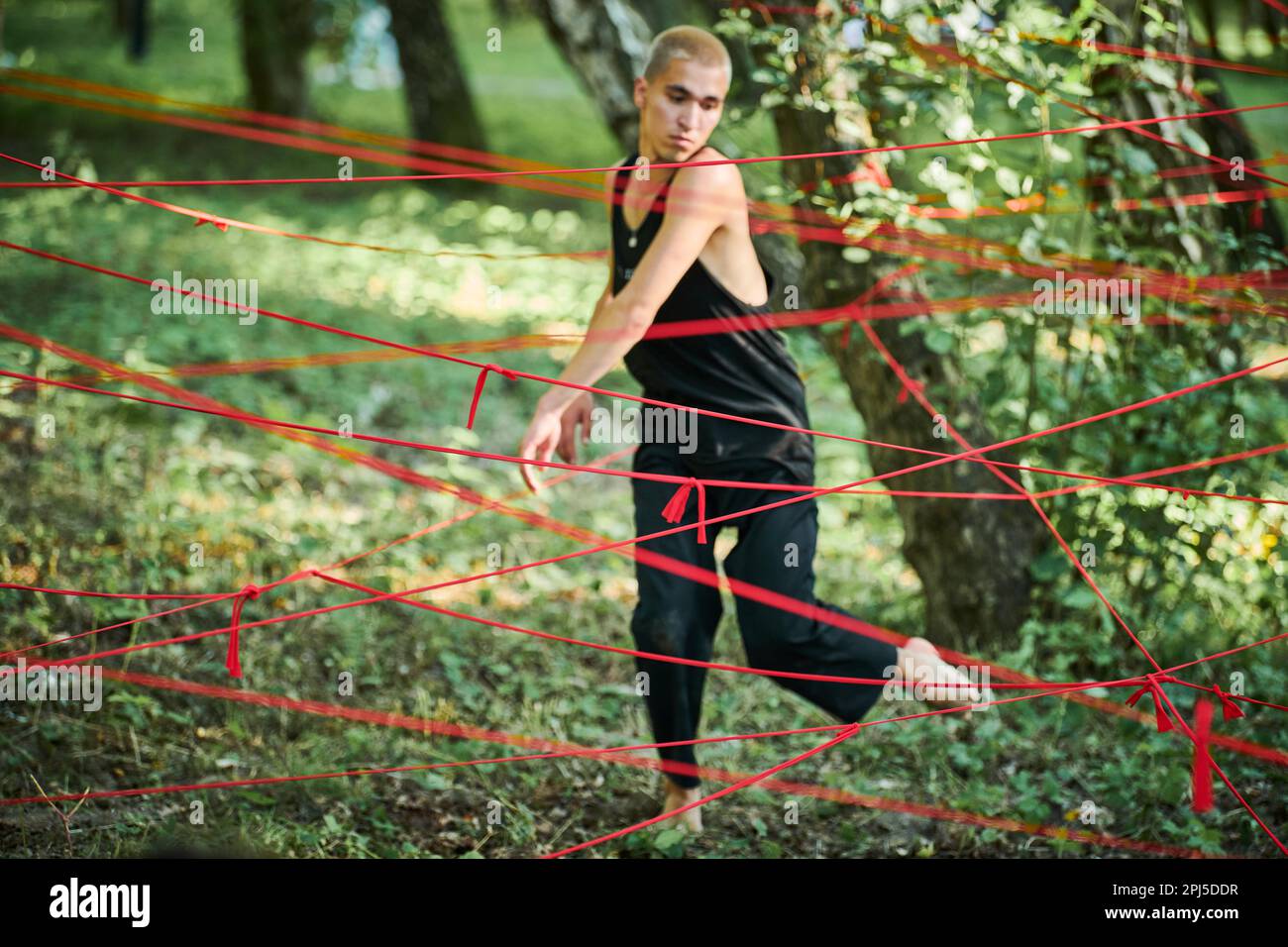 Svetlogorsk, Russia - 13.08.2022 - Performer male actor caught in red ...