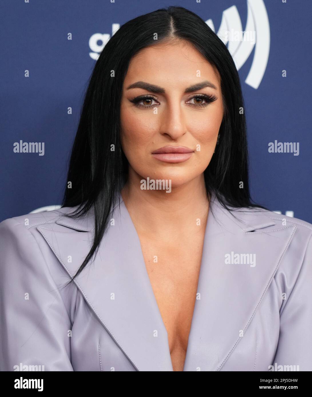 Sonya Deville arrives at the 34th Annual GLAAD Media Awards held at the ...