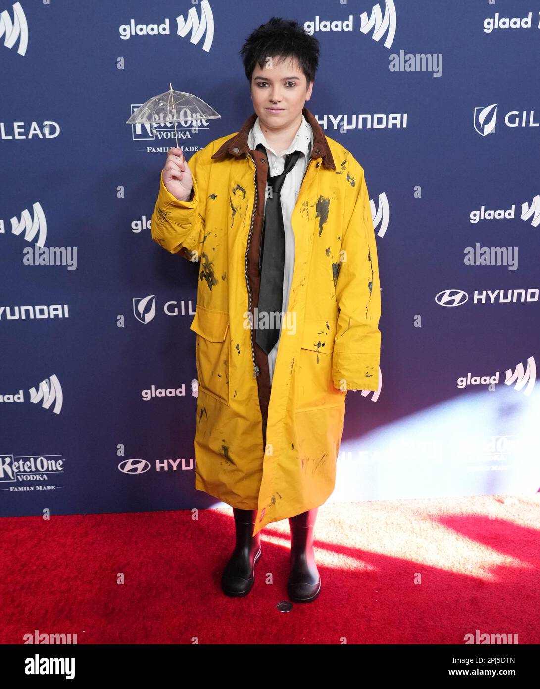 Blu Del Barrio arrives at the 34th Annual GLAAD Media Awards held at ...