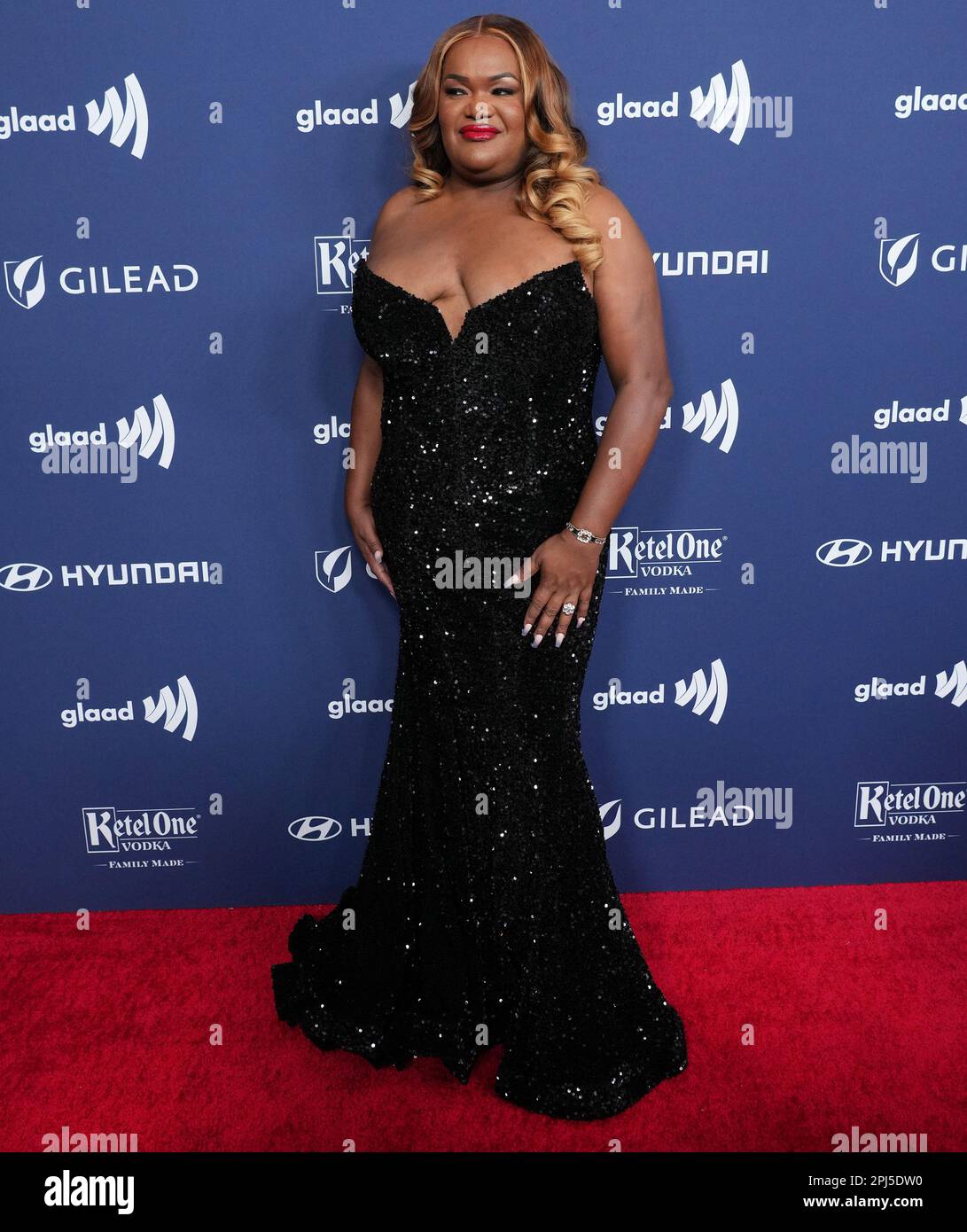 Wendi Cooper arrives at the 34th Annual GLAAD Media Awards held at the ...