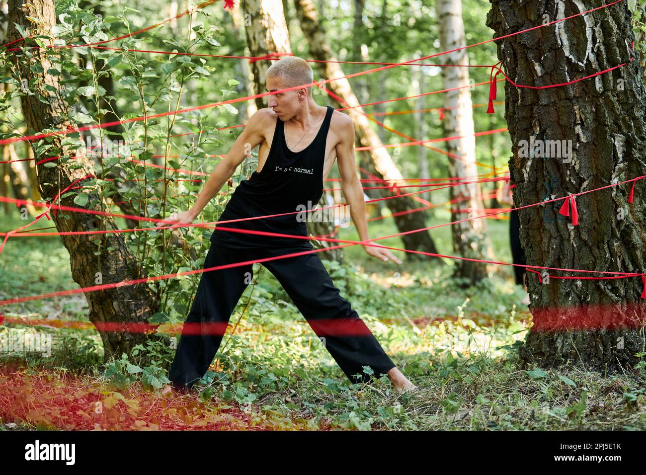 Svetlogorsk, Russia - 13.08.2022 - Performer male actor caught in red ...