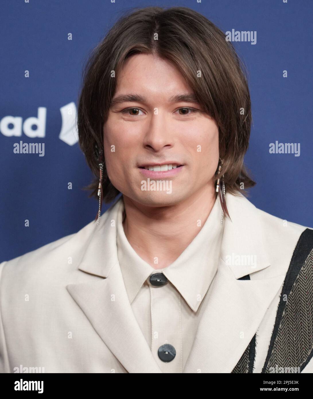 Los Angeles, USA. 30th Mar, 2023. Phillip Forest Lewitski arrives at the 34th Annual GLAAD Media ...