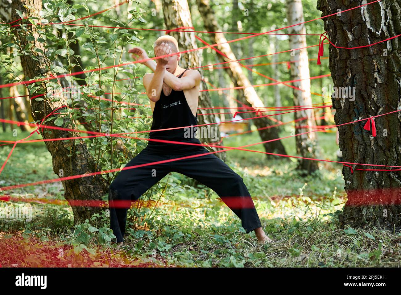 Svetlogorsk, Russia - 13.08.2022 - Performer male actor caught in red ...